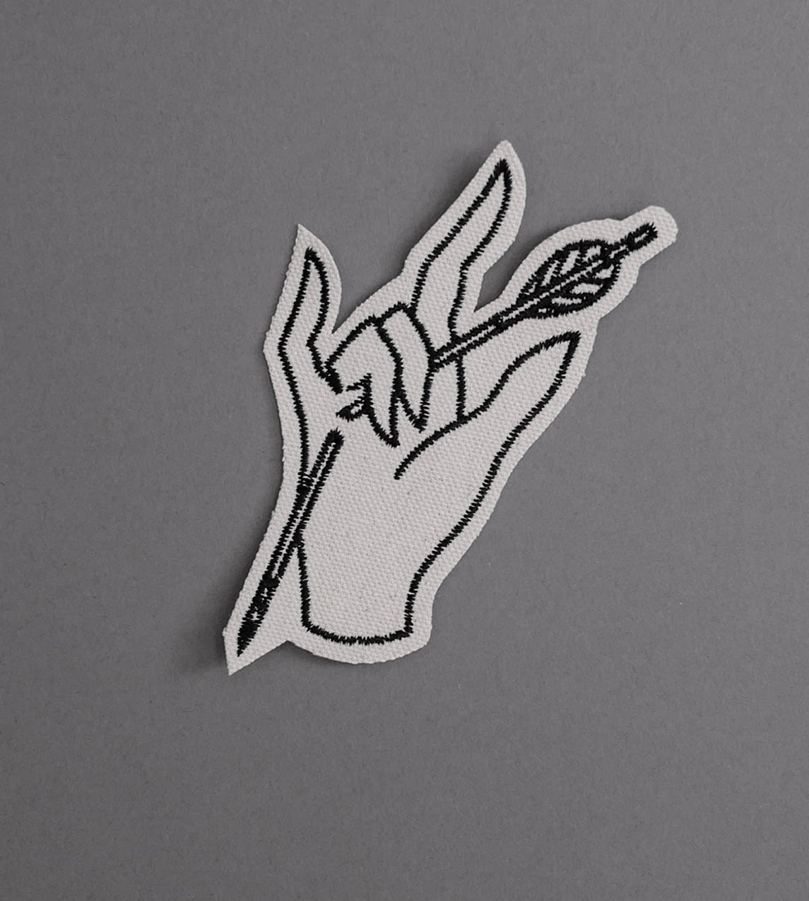 Devil Hand Canvas Patch - Cream – Shrimp Sauce